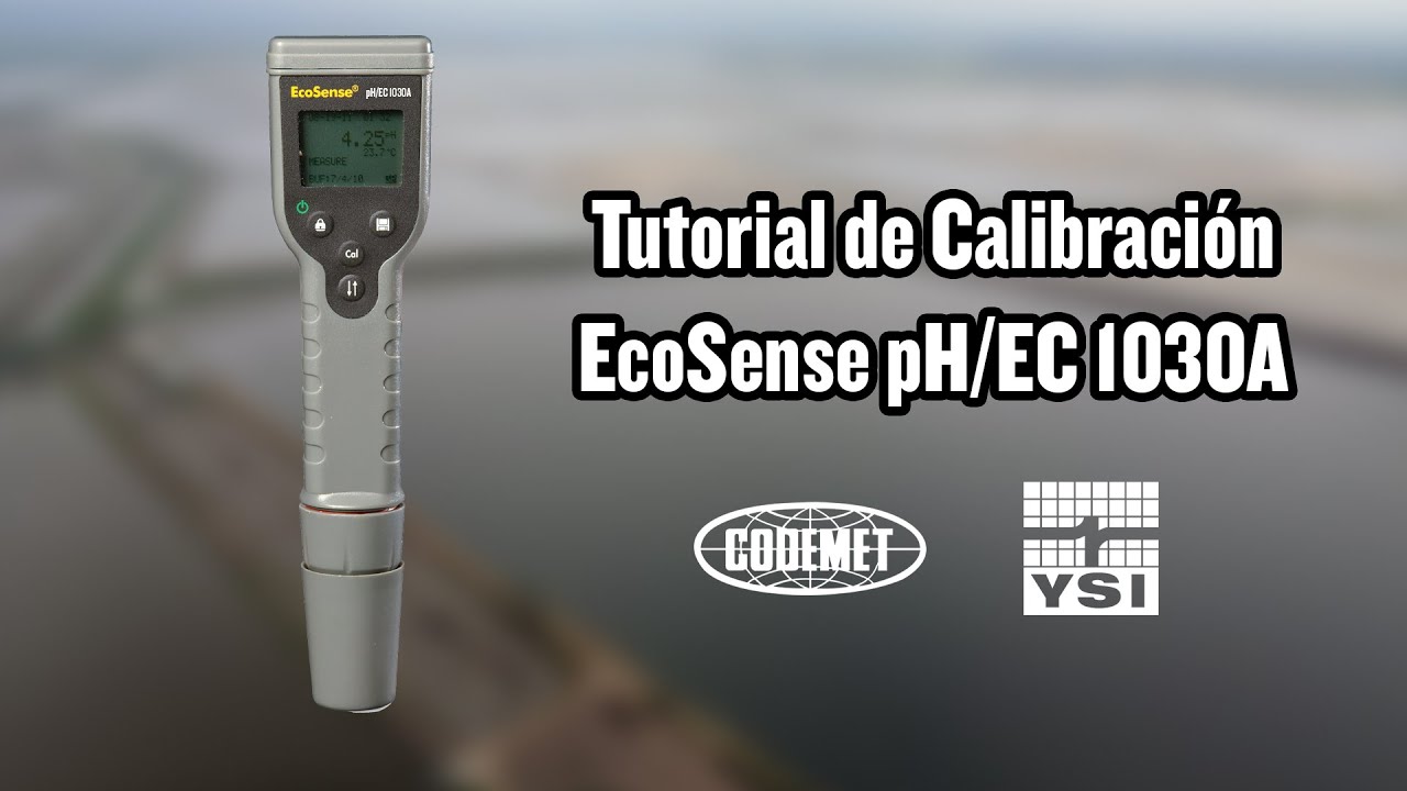 Tutorial de Calibración Ecosense pH/EC 1030A - YouTube