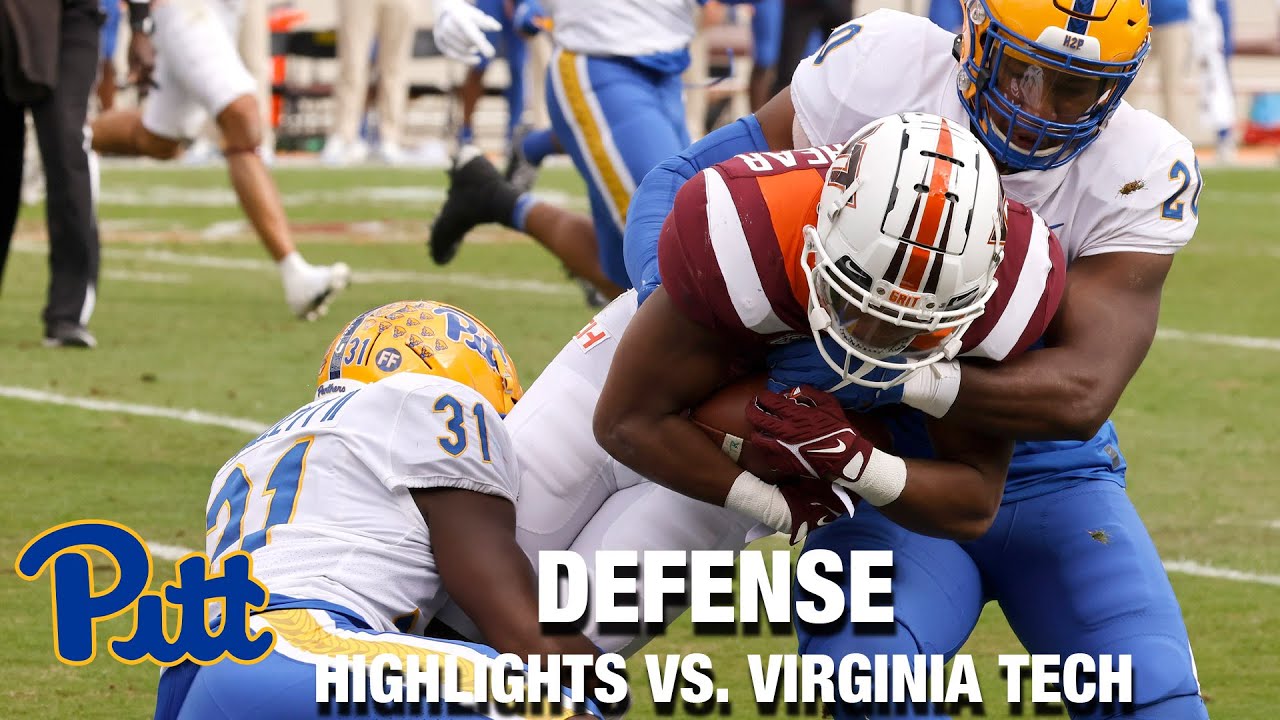 Pitt's Defense Shuts Down The Hokies - YouTube
