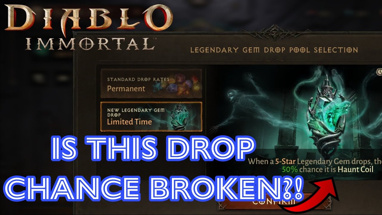 Is Haunt Coil 50% Drop Pool Broken?! - Diablo Immortal - YouTube