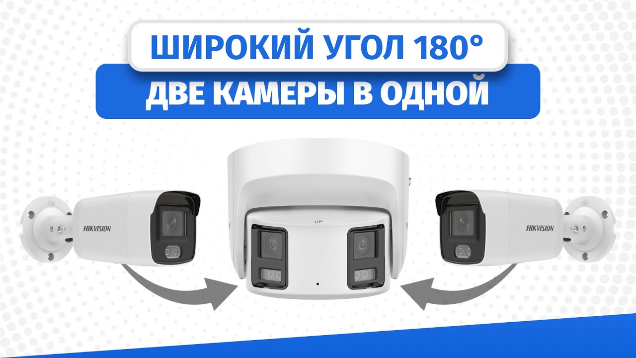 Панорамная IP-камера на 180 градусов без искажений. Hikvision DS ...