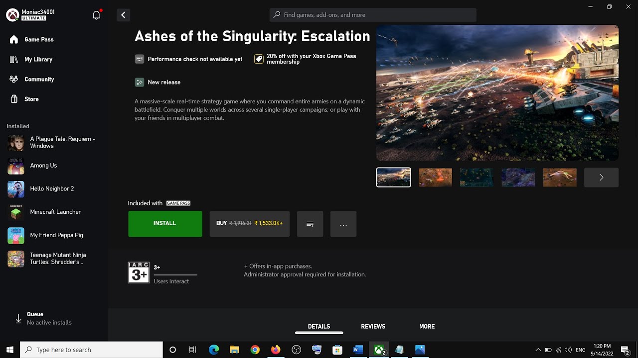 Fix Ashes of the Singularity Escalation Not Installing On Xbox App ...