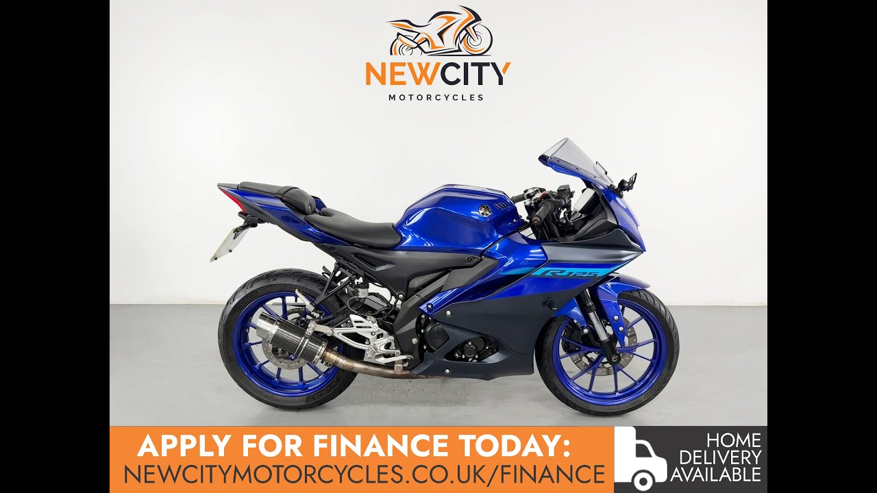 Yamaha R125 125 Blue 10095 Miles Used - YouTube
