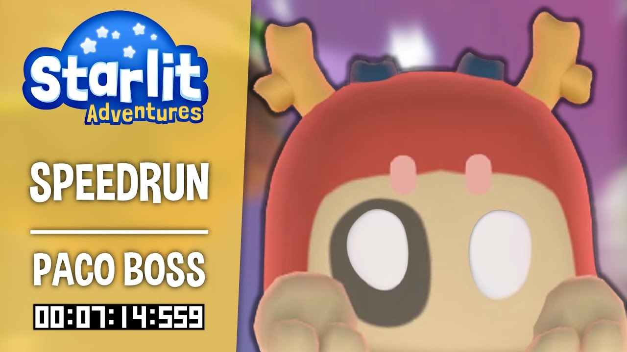 STARLIT ADVENTURES – SPEEDRUN PACO BOSS (7:14) - YouTube