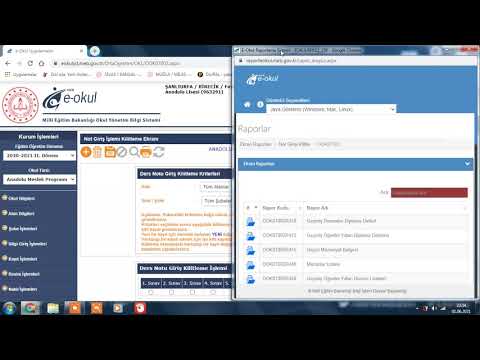 E Okul öğrenci genel ortalama bakma.