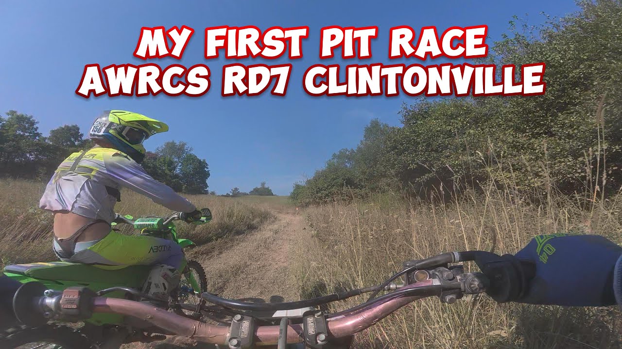 Pit bike race AWRCS rd. 7 - YouTube