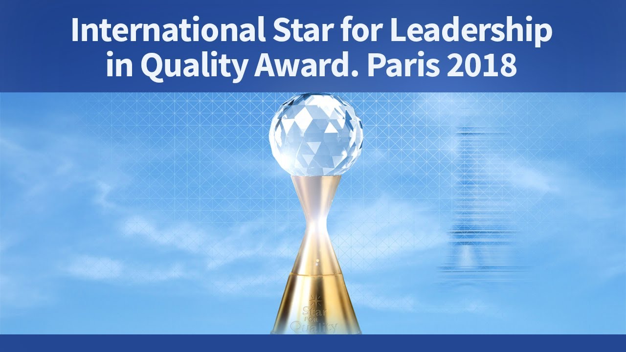 BID Award, ISLQ, International Star for Leadership in Quality Award ...