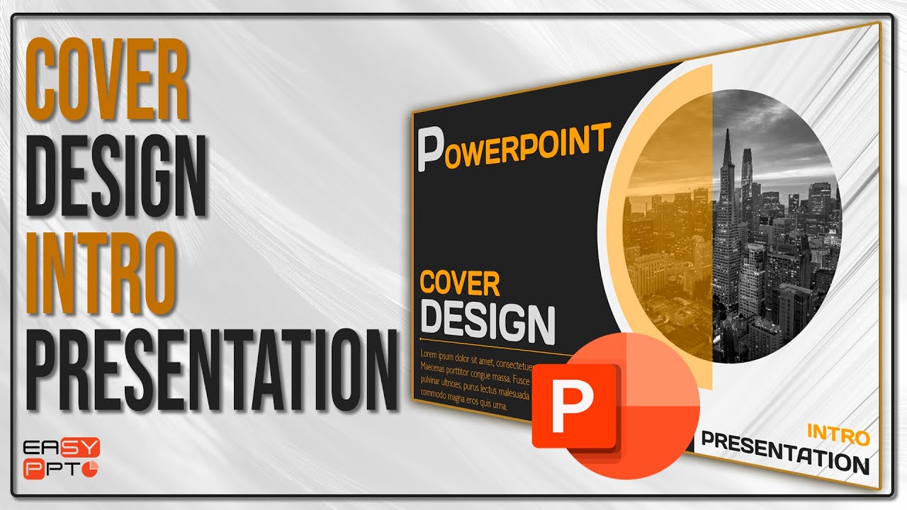 HOW TO CREATE A COVER DESIGN IN POWERPOINT - COMO CRIAR UM DESIGN DE ...