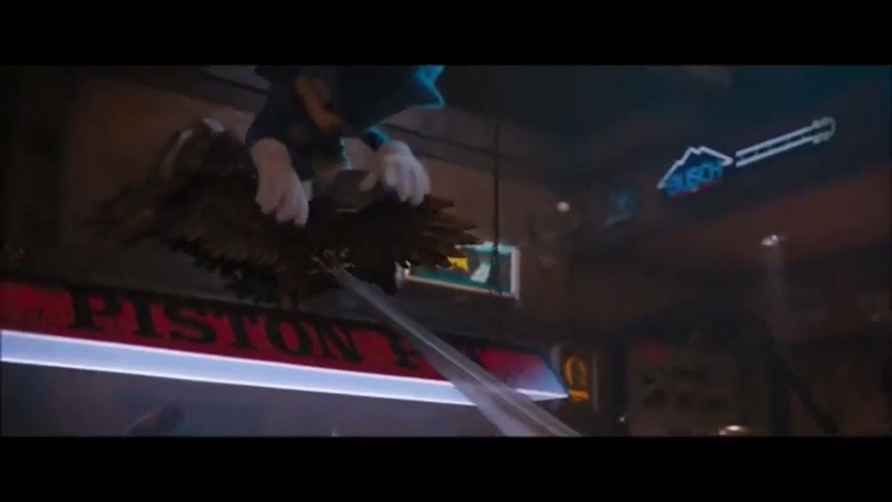 Sonic Movie Bar Fight Scene with song "What A Wonderful World" - YouTube