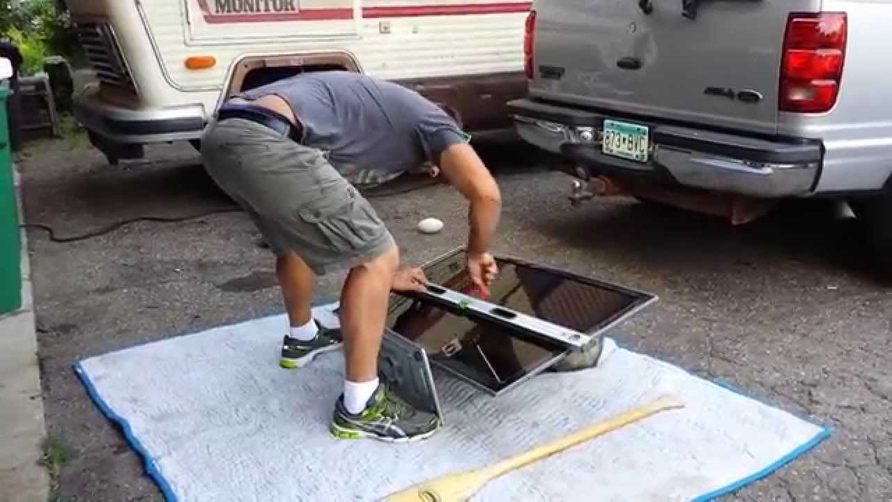 Cutting a led tv in half with a saw - YouTube