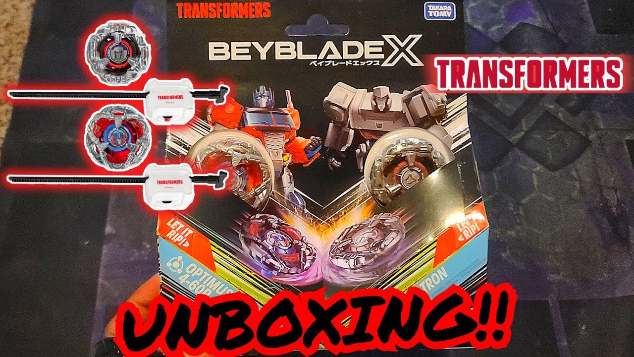 TRANSFORMERS BEYBLADES! NEW Beyblade X Optimus Prime Megatron 2-Pack ...
