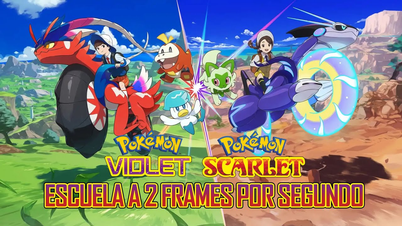 Pokémon Scarlet & Violet - Escuela a 2 Frames por Segundo | 3GB - YouTube