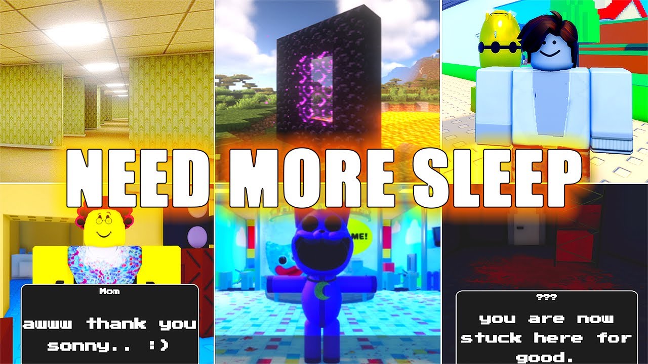 NEED MORE SLEEP 💤 *How to get ALL 7 NEW Endings and Badges* Roblox ...