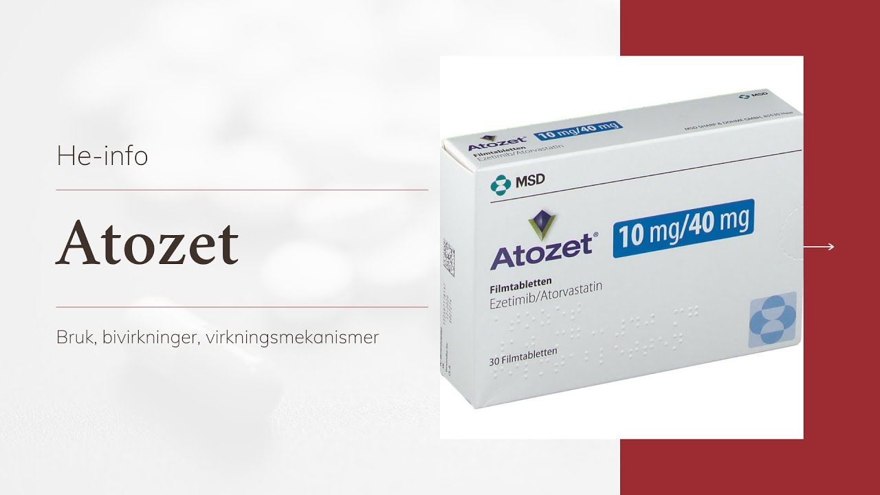 #Atozet : Indikasjoner, kontraindikasjoner, dosering, bivirkninger ...