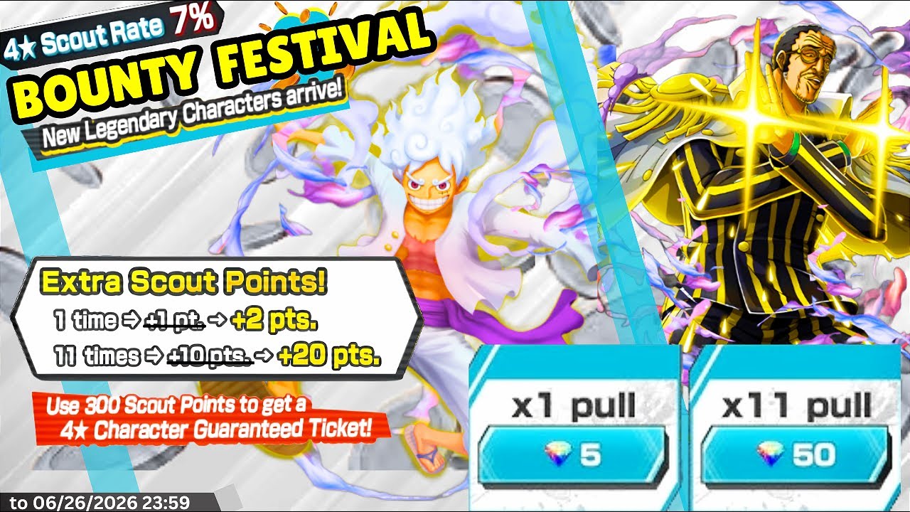 New Bounty Fest Reveal Live Stream Announced One PIece Bounty Rush ...