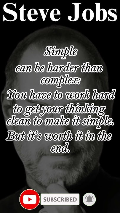 Simple Can Be Harder Than Complex | #inspirational #motivational # ...