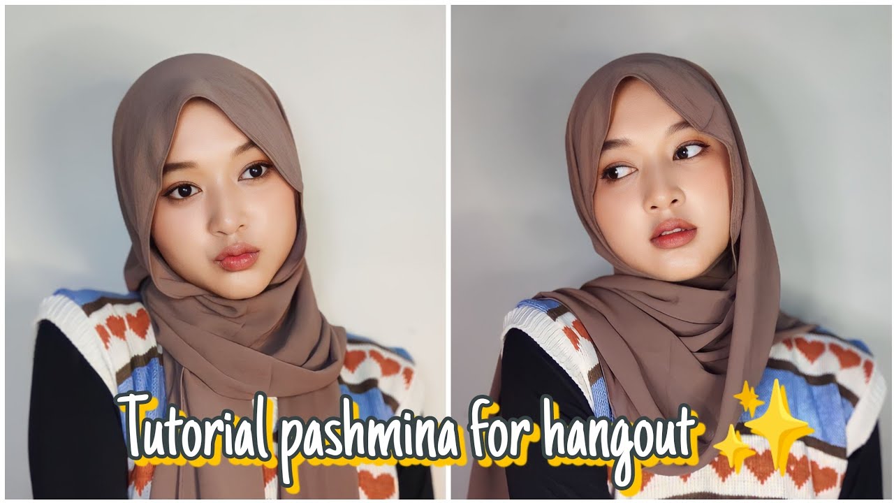 4 Tutorial Hijab Pashmina For Hangout 🧕🏻💕 - YouTube