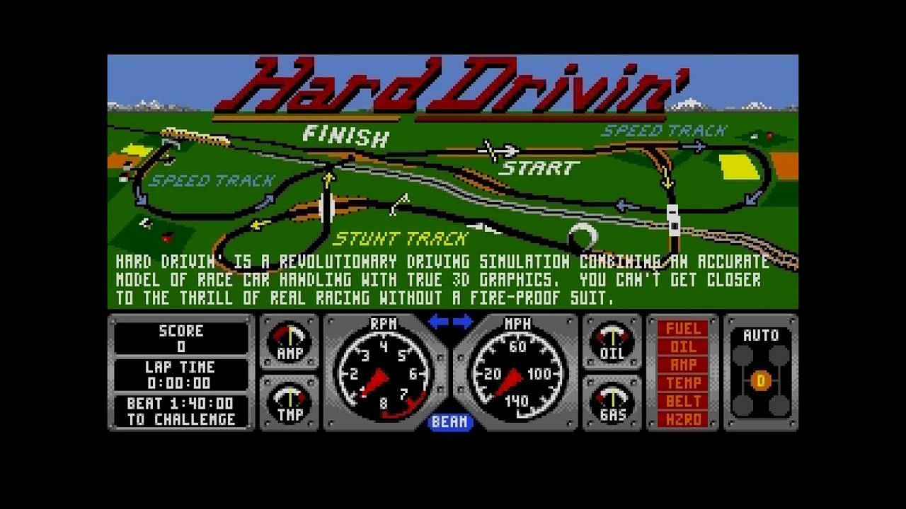 Mega Drive Longplay [584] Hard Drivin' (US) - YouTube