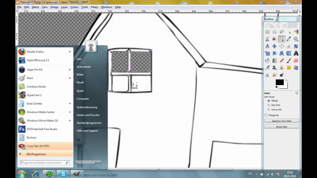 Gimp Tutorial How To Use The Path Tool YouTube Gimp Tutorial How To Use The Path Tool YouTube