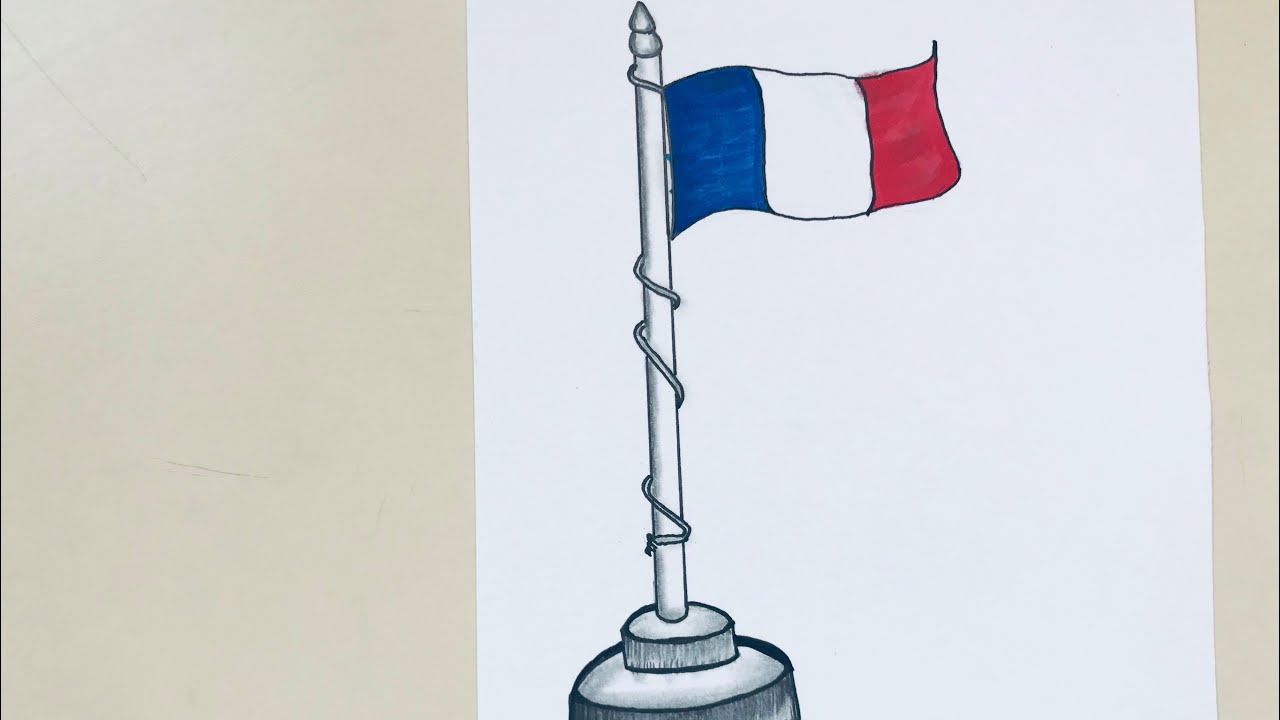 How to draw National Flag France 🇫🇷 - YouTube