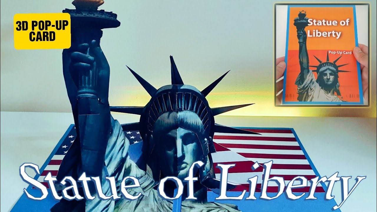 Statue of Liberty 3D Pop Up Card (Final version) - YouTube