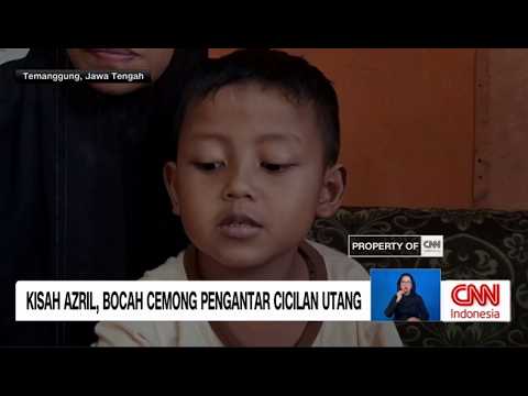 Kisah Azril, Bocah Cemong Pengantar Cicilan Utang