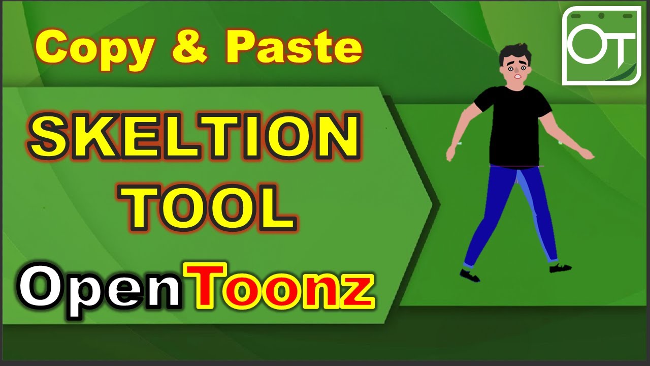 OpenToonz Skeleton Tool & Fast Rigging | 2D Animation | 2D Cartoon | in ...
