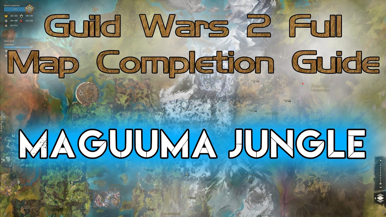 Maguuma Jungle Region - GW2 FULL Map Completion Guide 2020 - The Legend ...