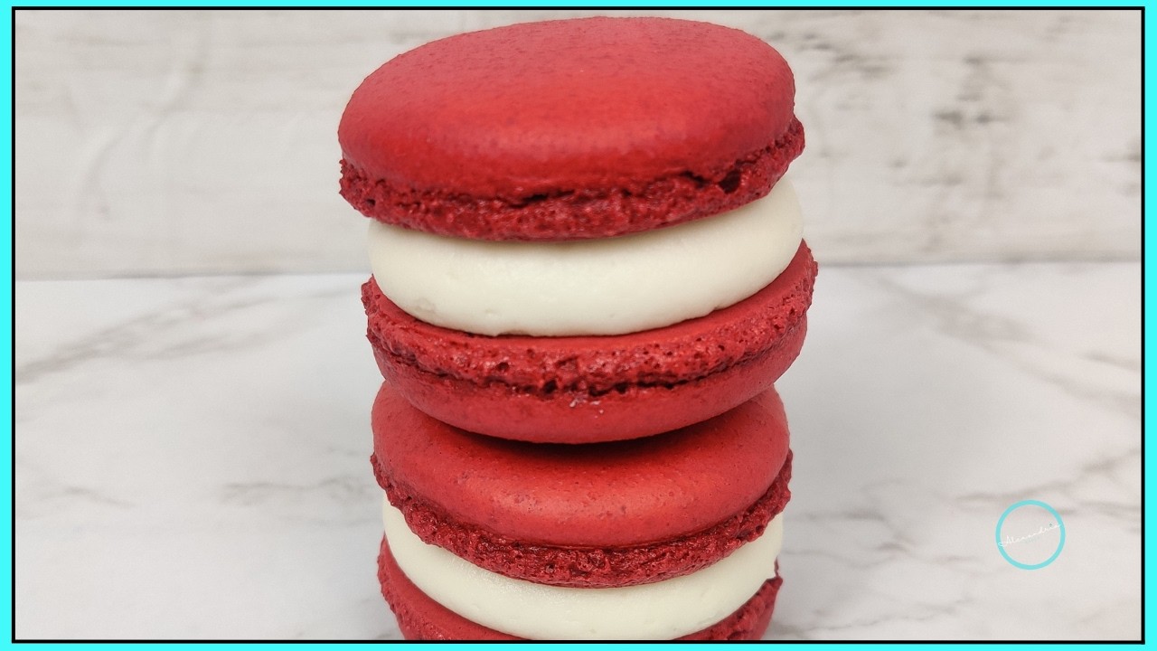 Swiss Macaron Recipe | Red Velvet - YouTube