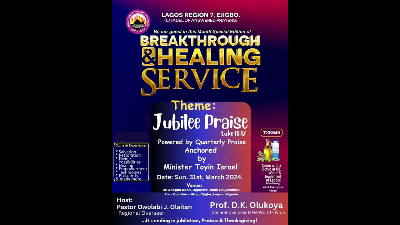 BREAKTHROUGH AND HEALING SERVICE [PRAISE & WORSHIP] - YouTube