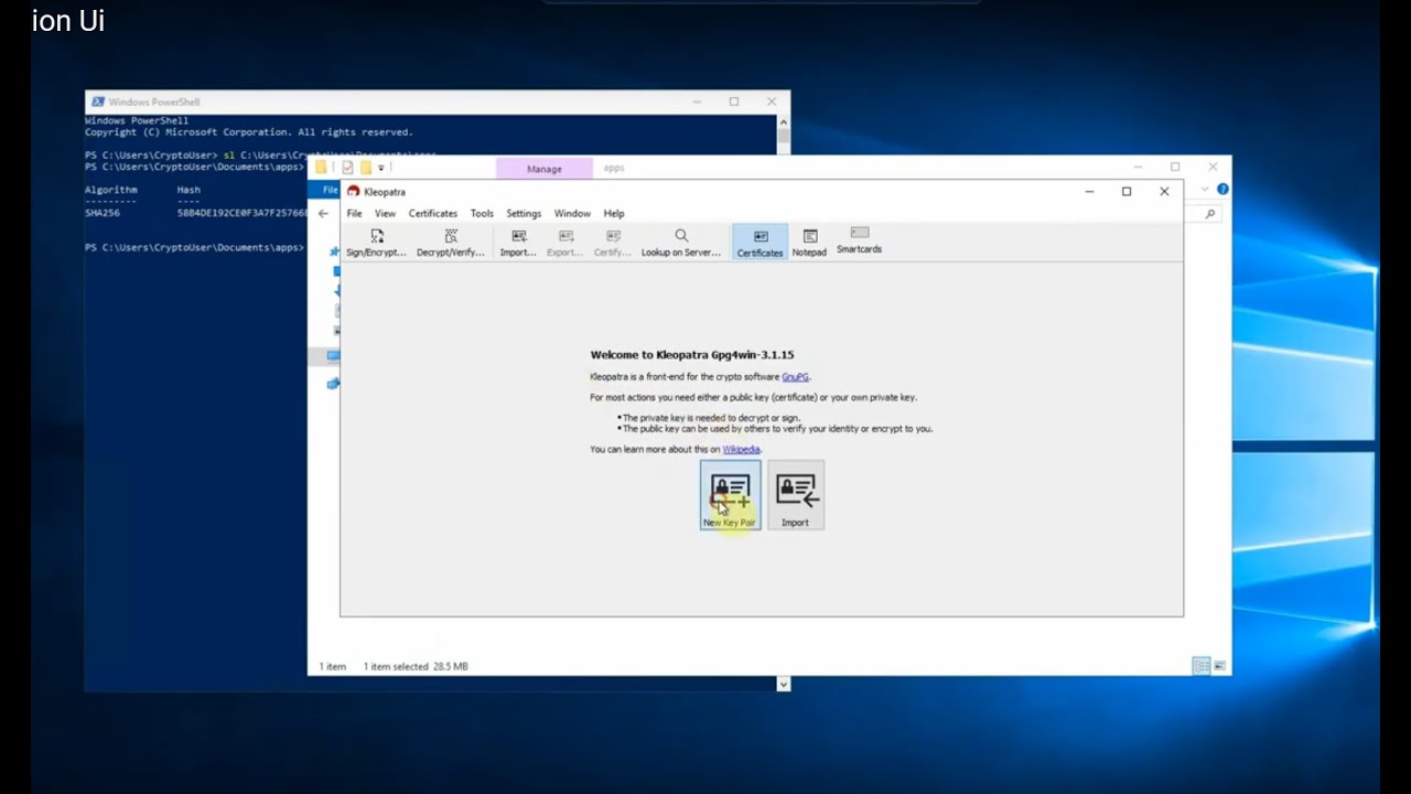 Kleopatra - GPG Encryption Ui - YouTube