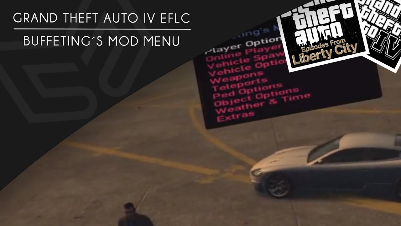 Grand Theft Auto IV EFLC | Buffeting´s Mod Manager/Menu (PS3) - YouTube