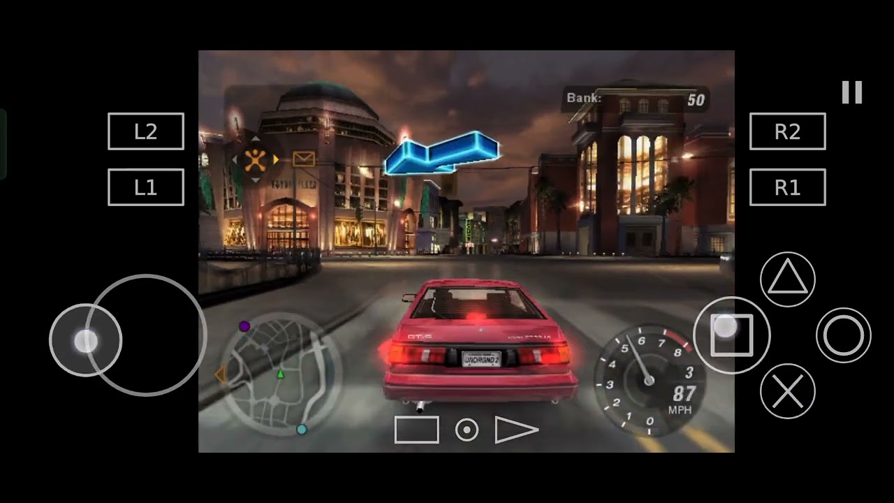 Need for speed underground 2 on android with NetherSX2 - YouTube