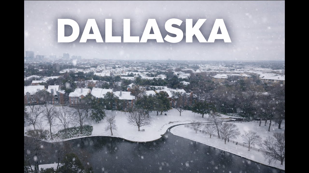 DALLASKA ️ Snowfall at The Village | Dallas, TX — January 25, 2026 ...