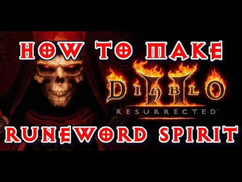 Diablo 2 Resurrected How to make Runeword Spirit Tal Thul Ort Amn - YouTube