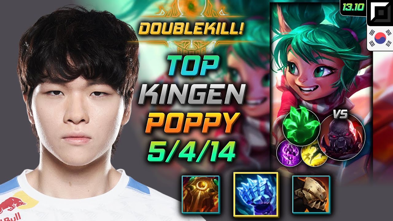 Poppy Top Build Kingen Iceborn Gauntlet Grasp of the Undying - LOL KR ...