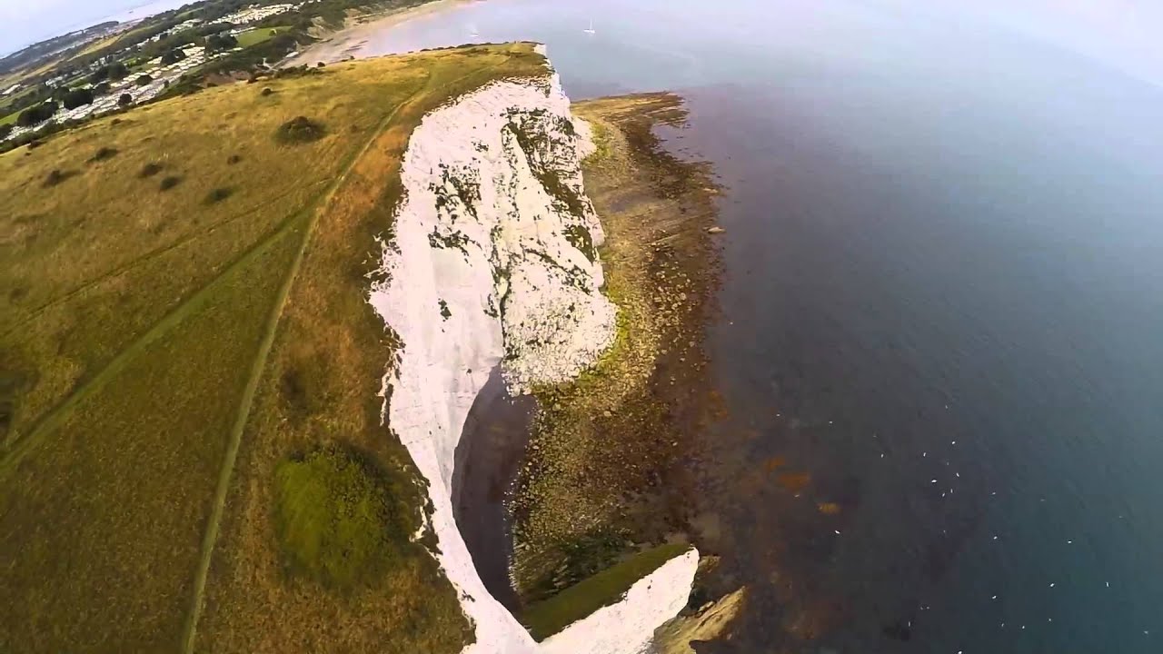 Culver Cliff IOW Drone Arial - YouTube
