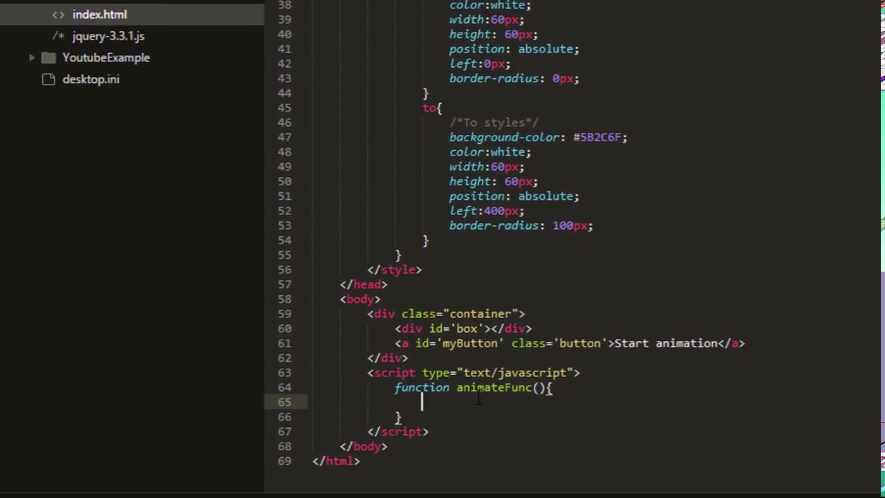 Animación Css3 Keyframes And Jquery Youtube
