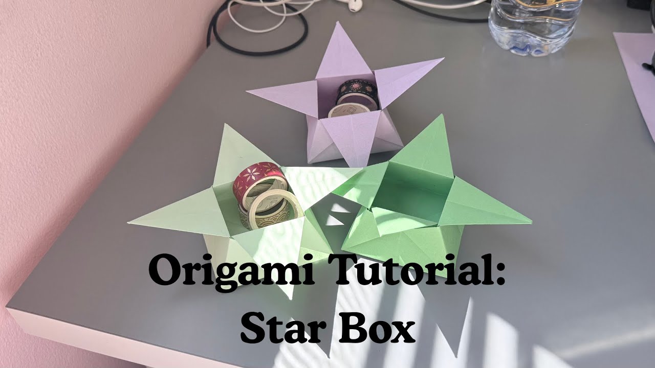 Origami Tutorial: Star Box - YouTube