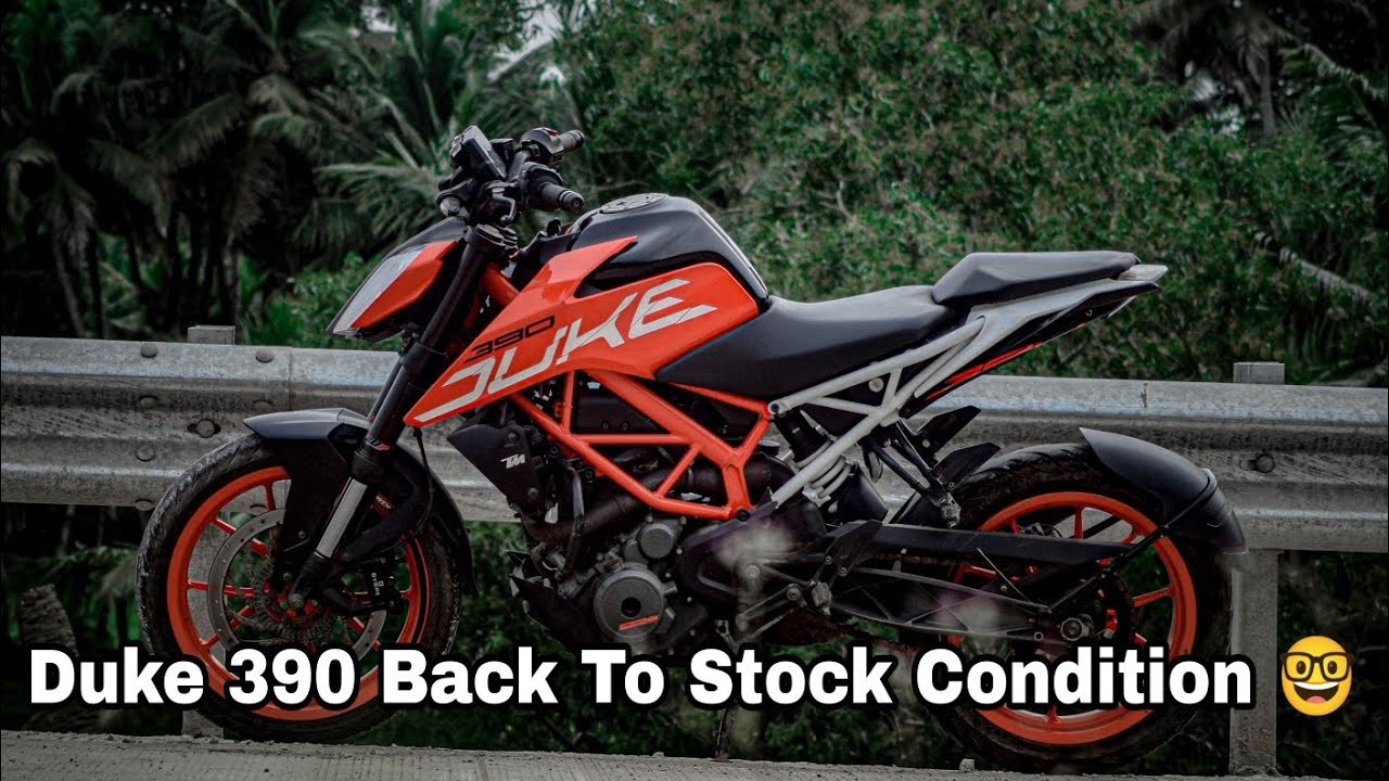 Duke 390 Back To Stock Condition 🤓 || 390 പഴയ കോലത്തിലാക്കി 🤗 - YouTube