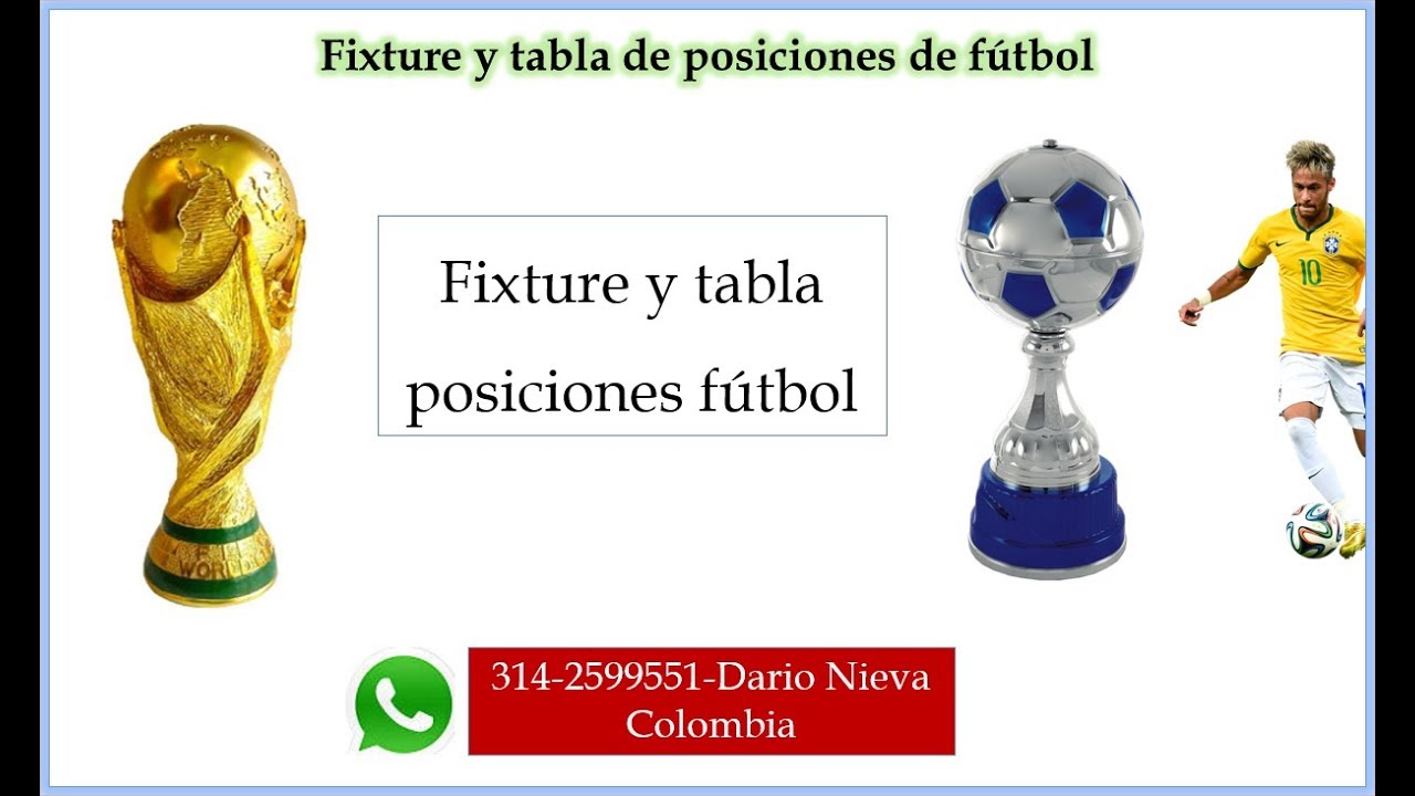 Fixture y tabla posiciones fútbol - YouTube