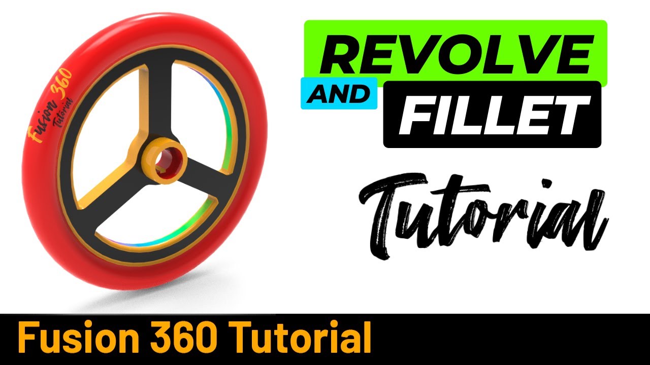 Fusion 360 - Tutorial 210 Revolve and Fillet - YouTube