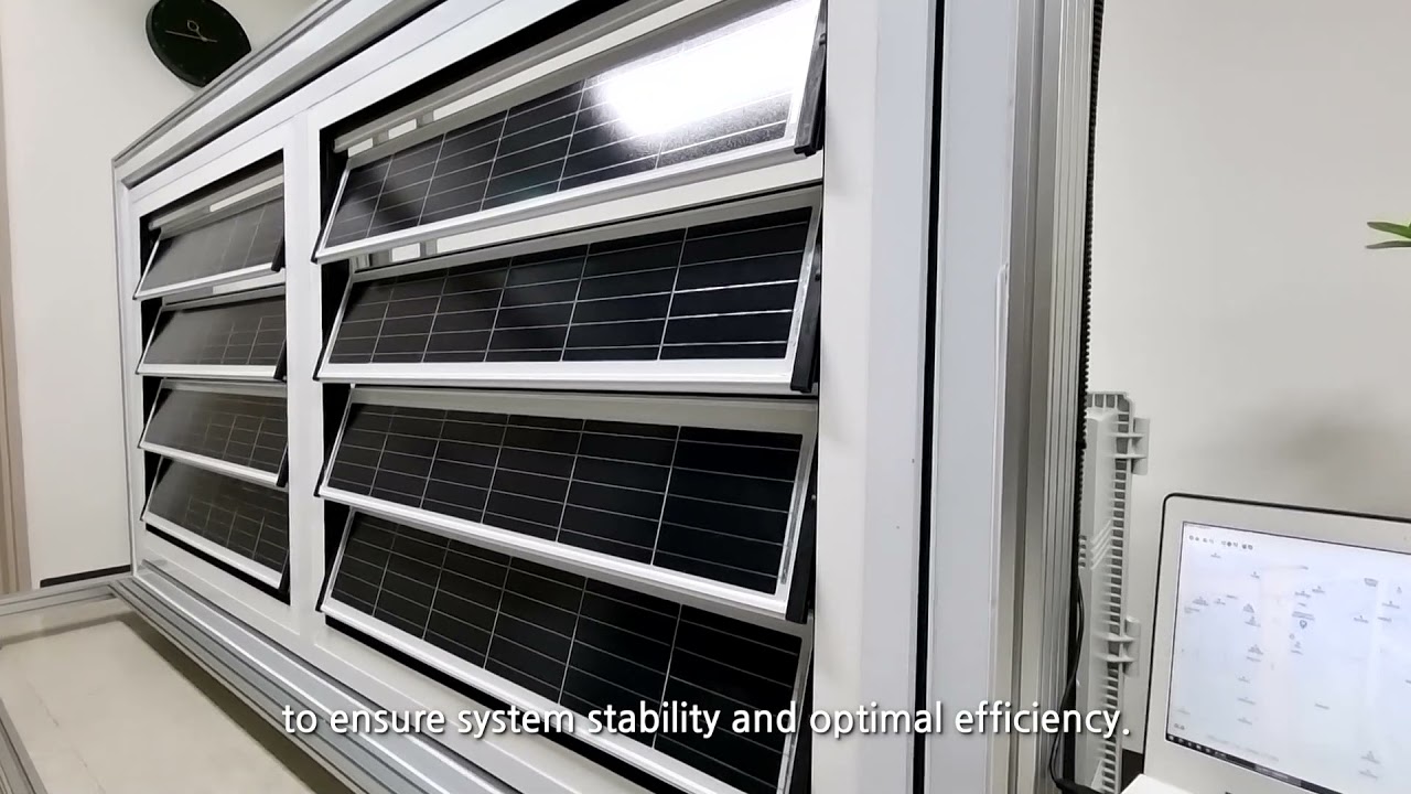 Louver type Building integrated Photovoltaic (BIPV) system by SUNFLEUR ...
