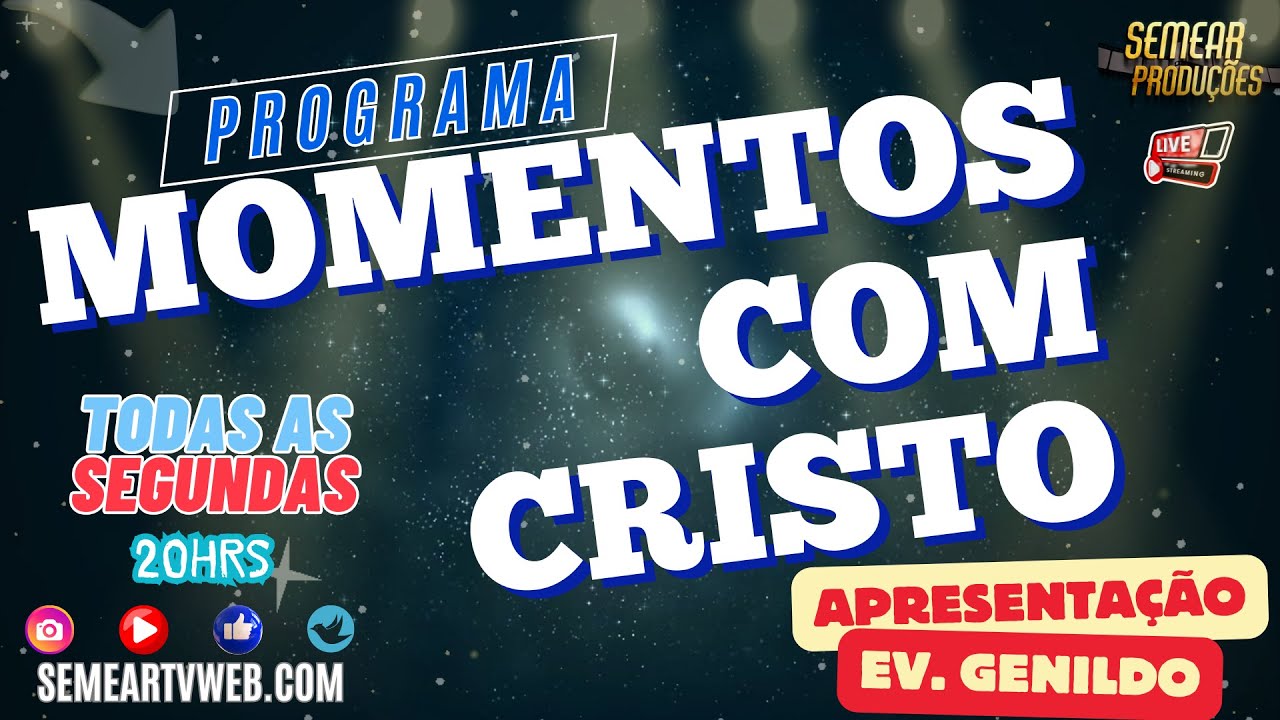 Programa 015- Momentos com Cristo - -30/06/2025 - YouTube