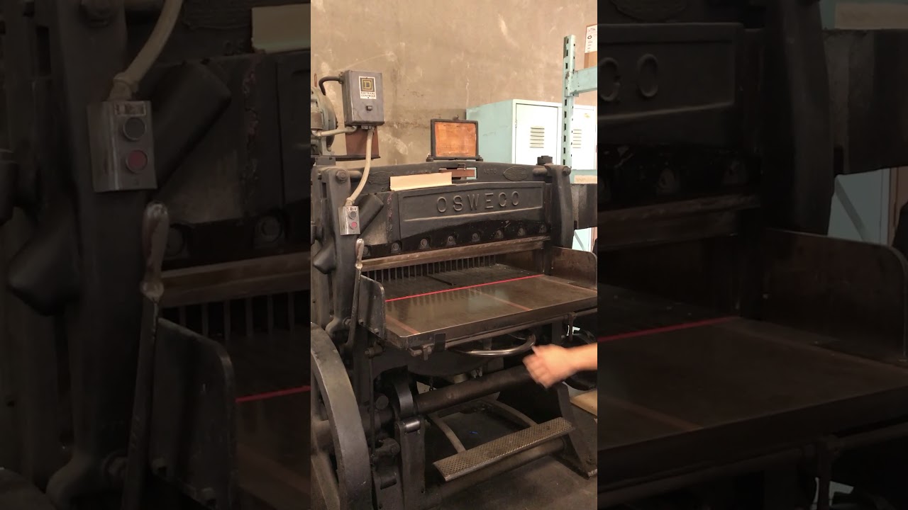 OSWEGO 44" Cutter - YouTube