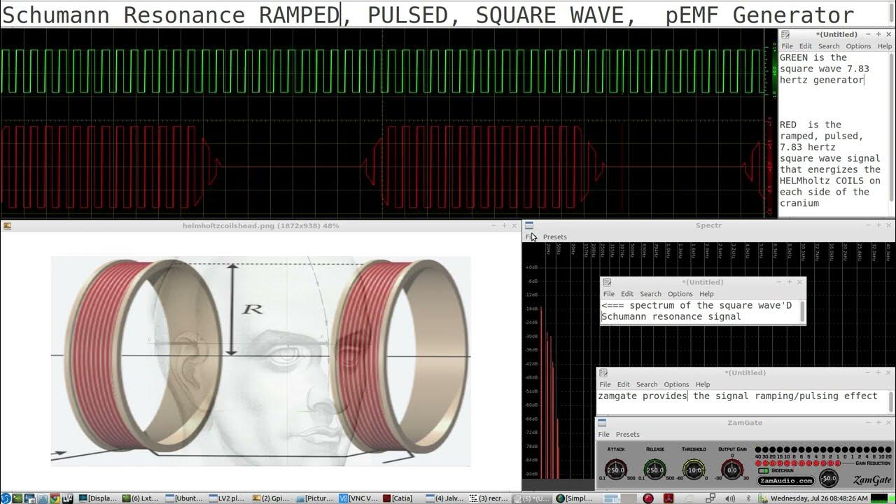 diy Schumann Resonance pEMF 7.83hz Generator/pulsed/ramp'd/square wave ...