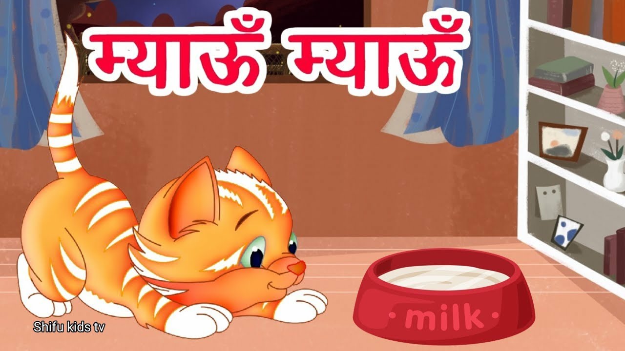 Meow meow billi karti hindi rhymes for kids - YouTube