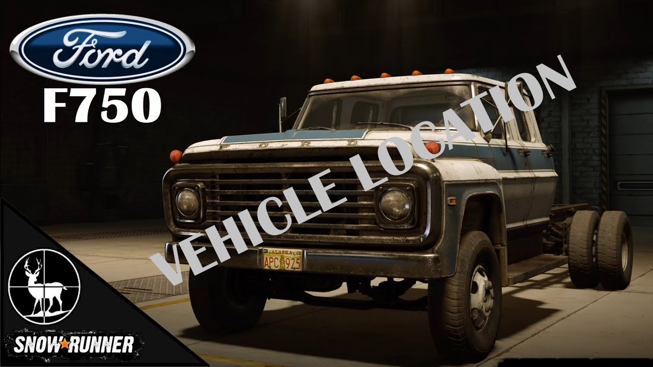How To Unlock Ford F750 (Lake Kovd DLC) SNOWRUNNER Vehicle Location ...