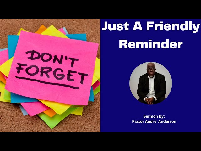 Friendly Reminder Note Friendly Reminder Note