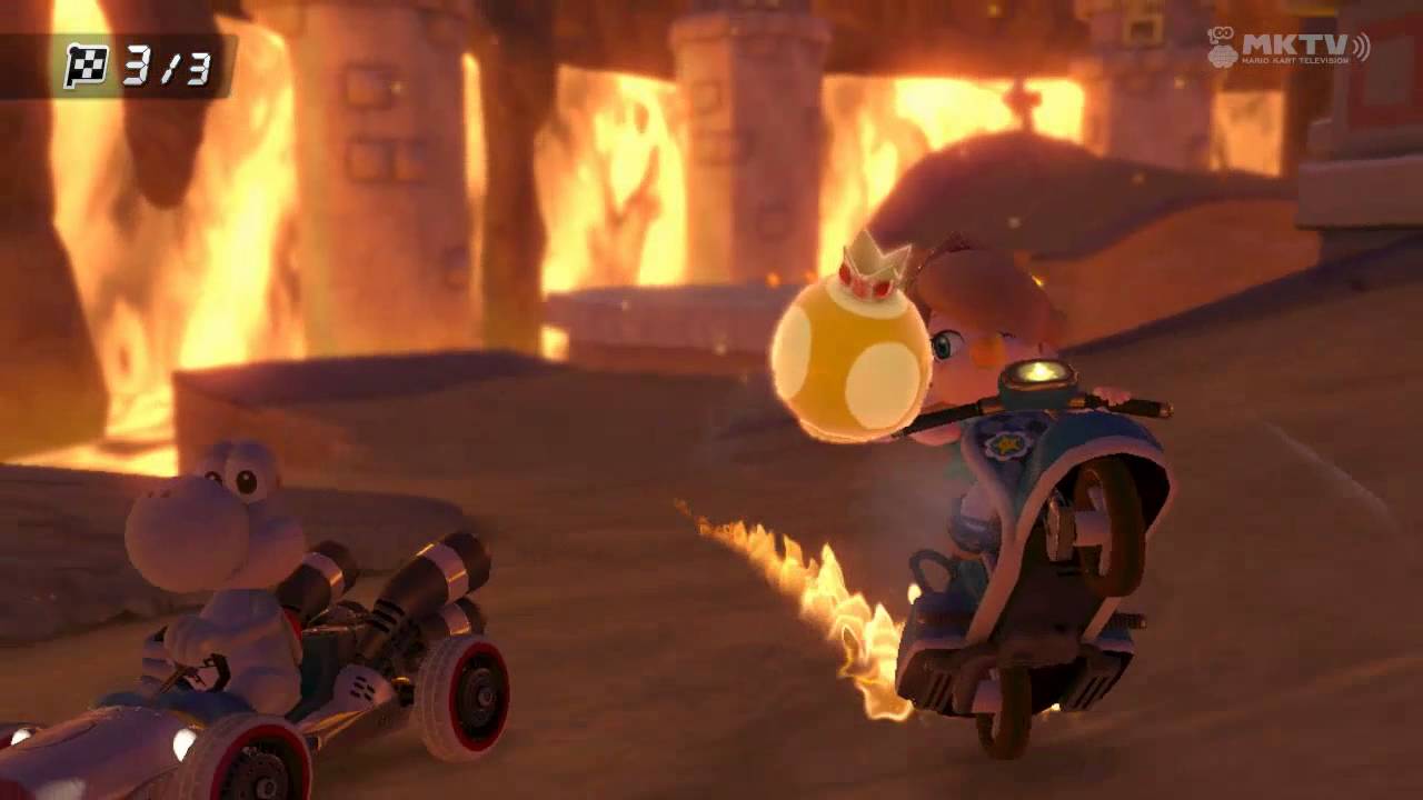 Wii U - Mario Kart 8 - (Wii) Grumble Volcano - YouTube