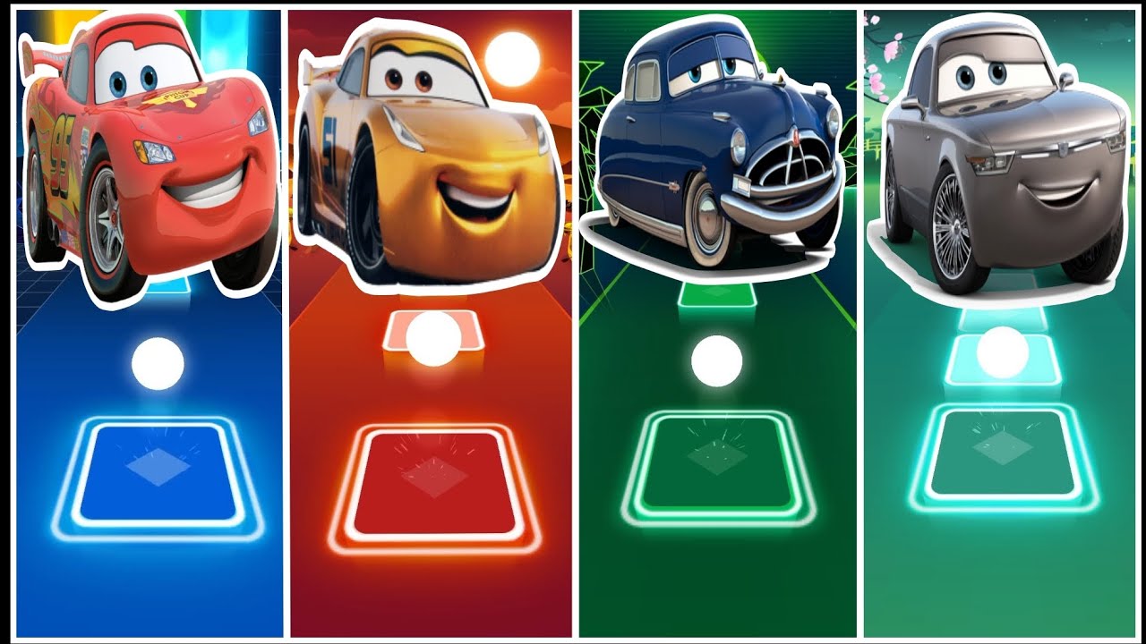 Cars Team - Lightning McQueen - Cruz Ramirez - Doc Hudson - Sterling ...